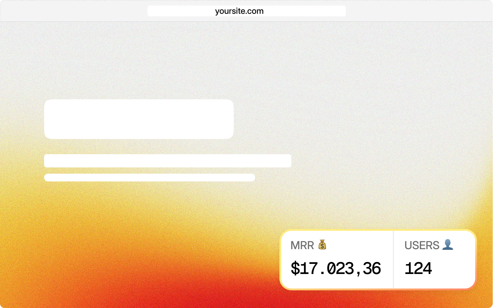 Hero Widget | Free Real-time MRR & User Count Widget